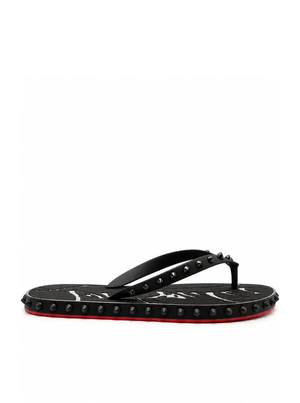 CHRISTIAN LOUBOUTIN Super Loubi Flip-flops - Black
