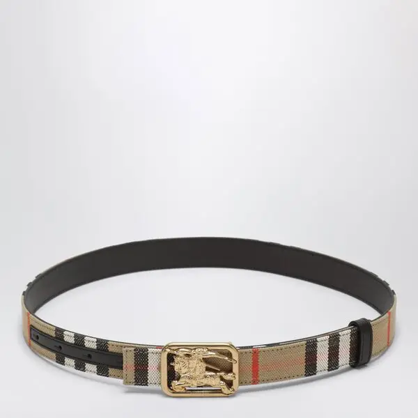 Burberry Reversible Rider Belt - Cream