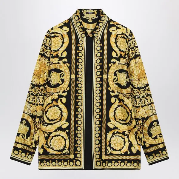 Versace Twill Barocco Print Shirt - Multicolor