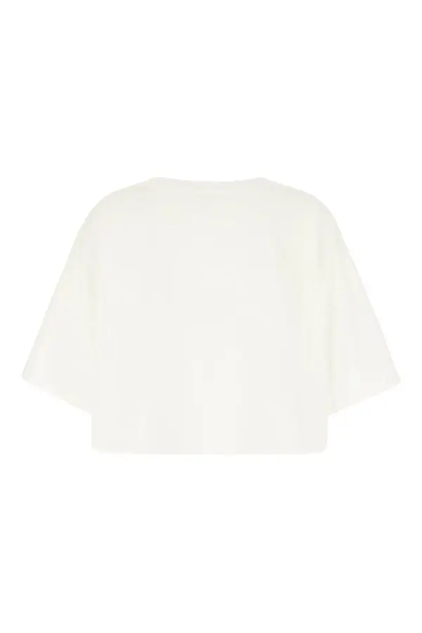 Chloé Logo Cropped T-shirt - Multicolor