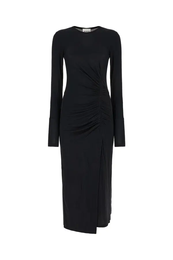 Isabel Marant Étoile Long Sleeve Ruched Dress - Multicolor