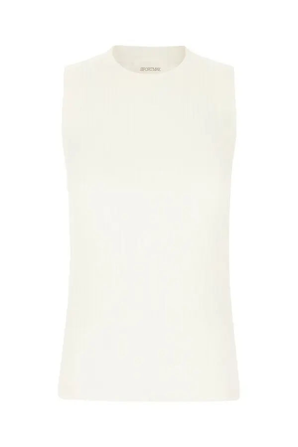 Sportmax Ribbed Knit Sleeveless Top