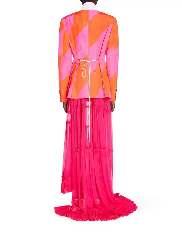 Dries Van Noten Double-breasted Jacket With Graphic Print