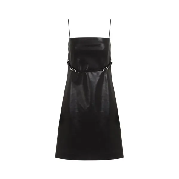 Givenchy Voyou Leather Mini Dress - Black