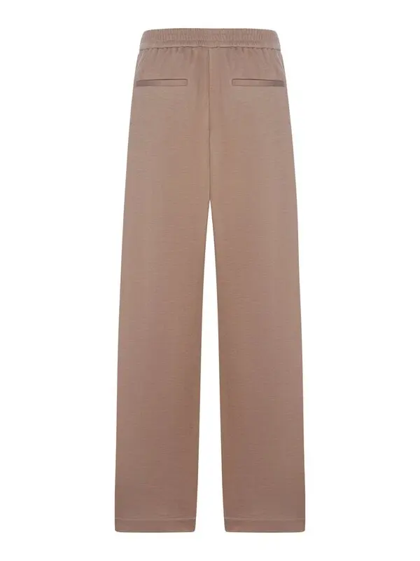 Brunello Cucinelli Wide Leg Trousers With Drawstring