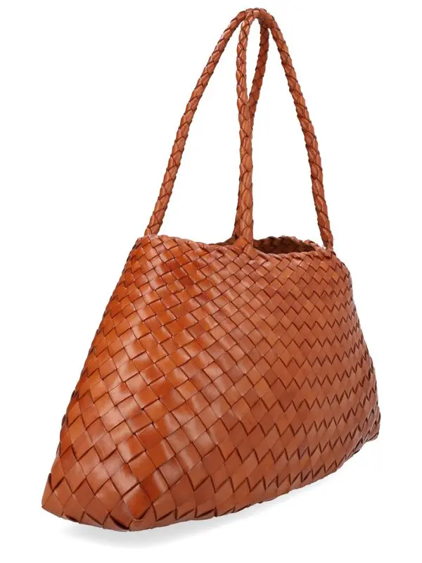Dragon Diffusion Borsa Santa Croce Big Woven Leather Tote