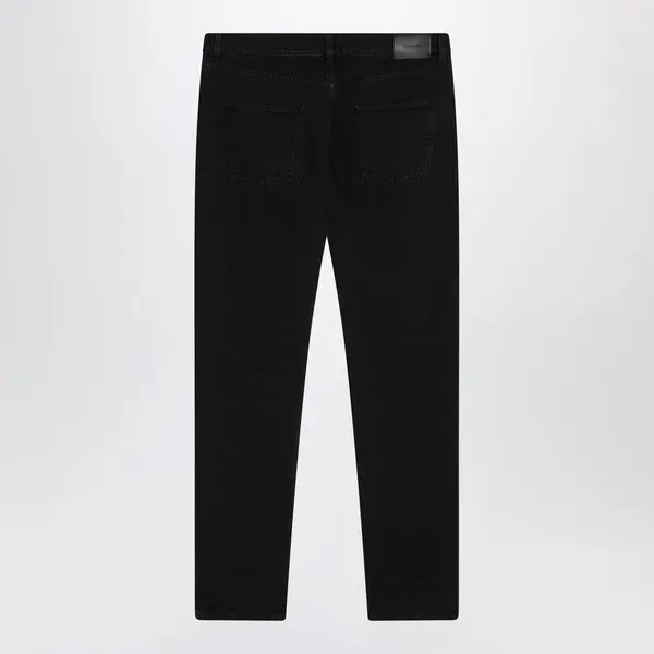 Saint Laurent Cotton Denim Jeans With Back Logo Patch
