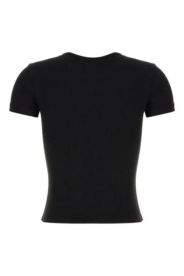 DIESEL® Ribbed T-shirt With Logo Detail