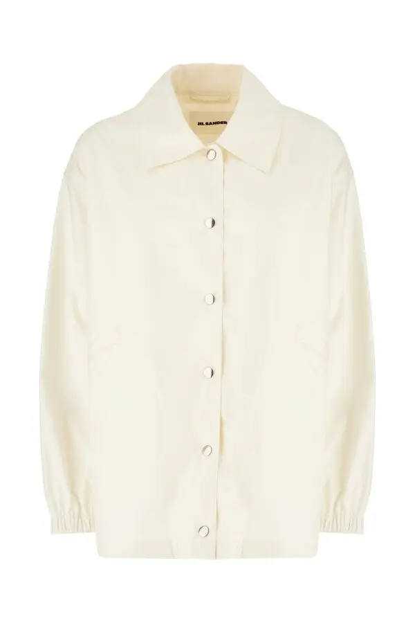 JIL SANDER Logo Print Shirt Jacket - Multicolor