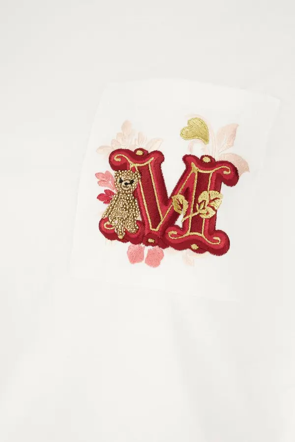 Max Mara Embellished Logo T-shirt - Multicolor