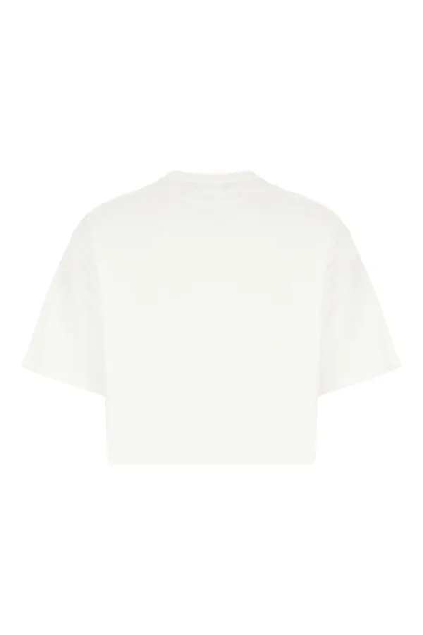 Balmain Cropped T-shirt With Graphic Print