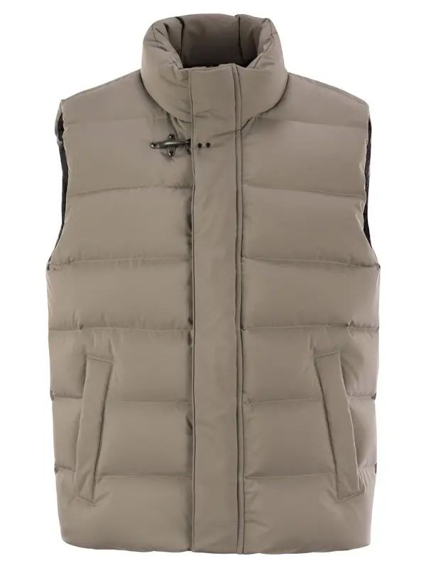FAY Quilted Down Vest With Water-repellent Treatment