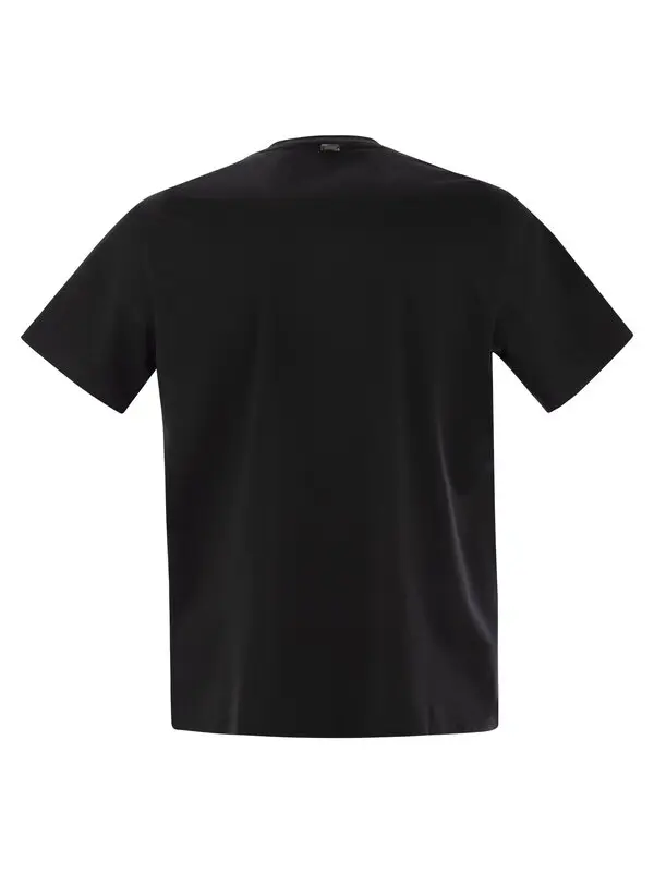 Herno Stretch Cotton T-shirt - Black