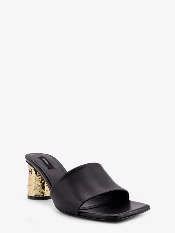 Givenchy Leather Square Toe Mules