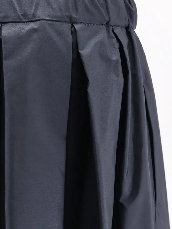 Max Mara Flared Cotton Skirt With Drawstring Waist - Multicolor