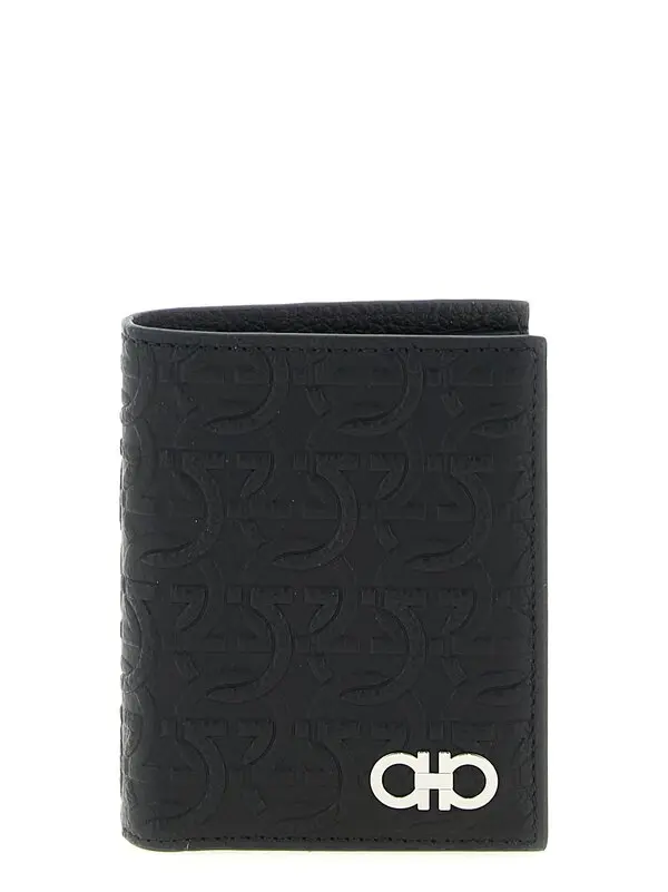 FERRAGAMO Gancini' Wallet - Black