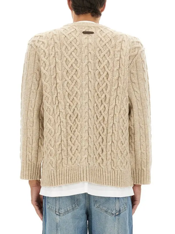 Moschino Pullover With T-shirt - Cream