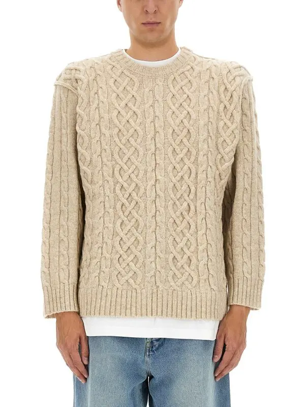 Moschino Pullover With T-shirt - Cream