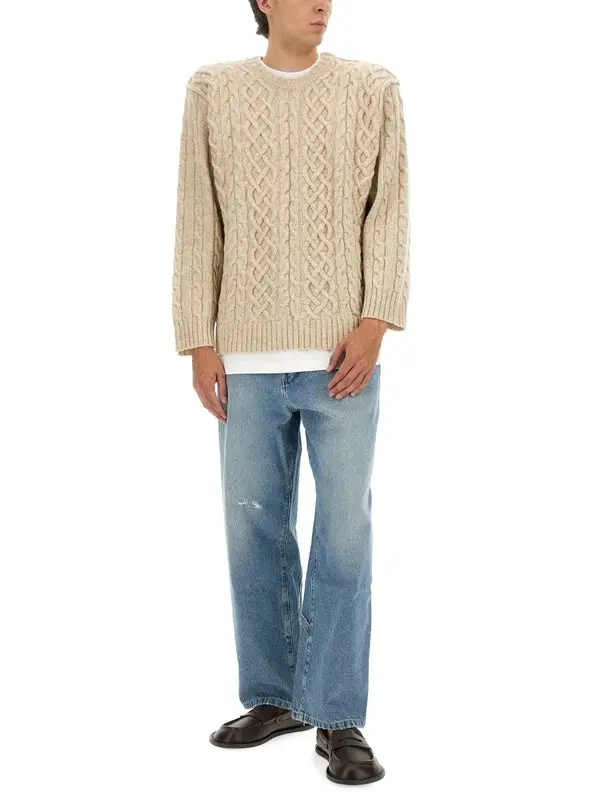 Moschino Pullover With T-shirt - Cream
