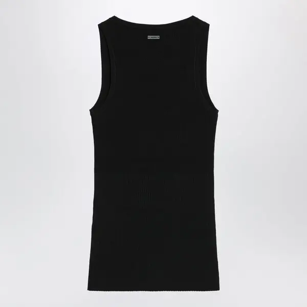 Max Mara Ribbed Tank Top - Black