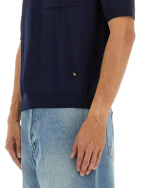Moschino Wool And Silk Sweater - Blue