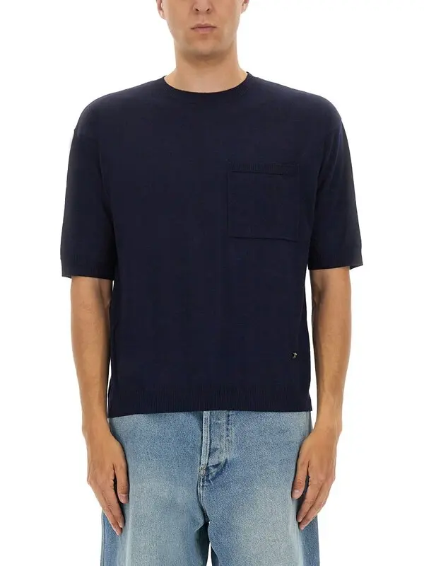 Moschino Wool And Silk Sweater - Blue