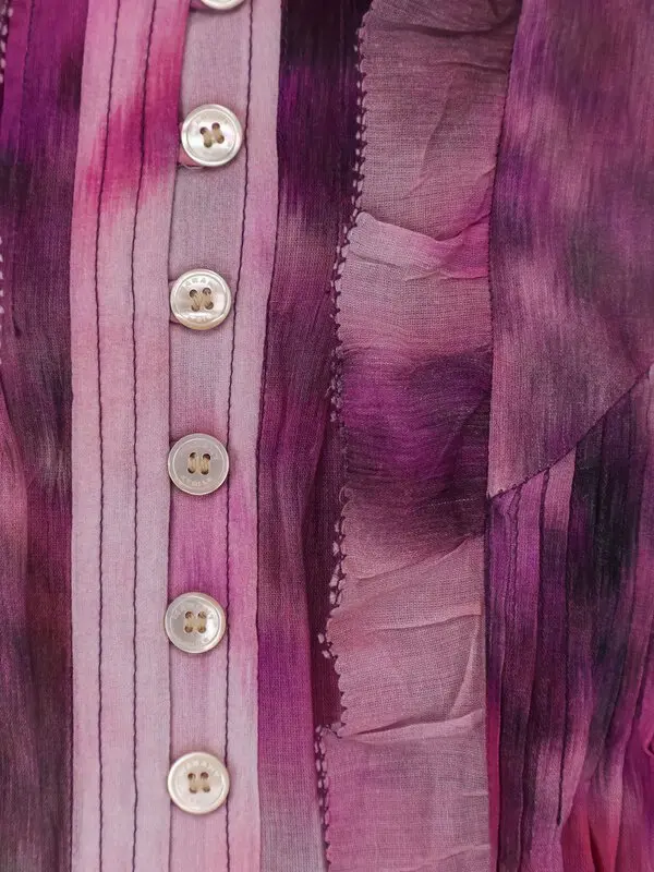 Isabel Marant Étoile Veelia Organic Cotton Printed Shirt - Pink