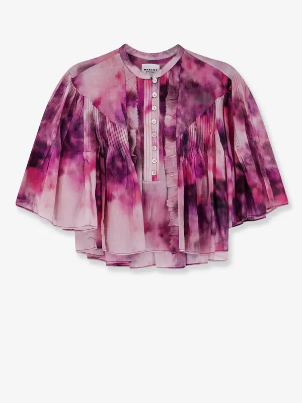 Isabel Marant Étoile Veelia Organic Cotton Printed Shirt - Pink