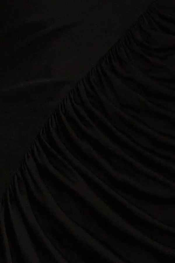 Saint Laurent Asymmetrical Ruched Dress