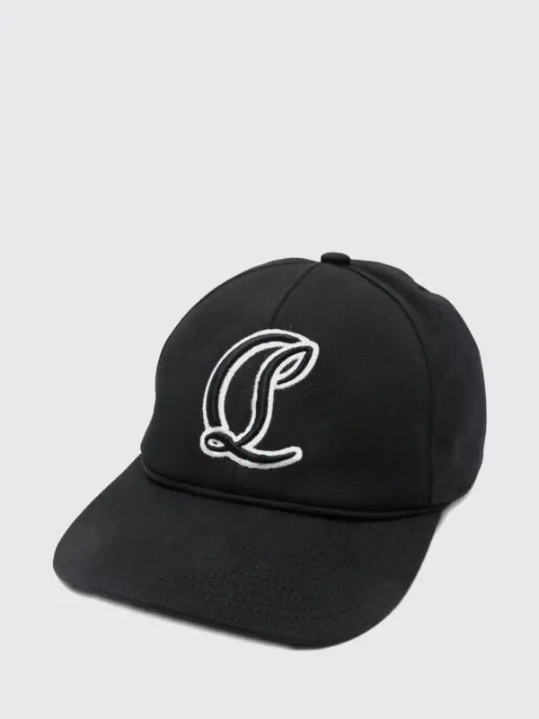 CHRISTIAN LOUBOUTIN Baseball Cap With Logo - Black