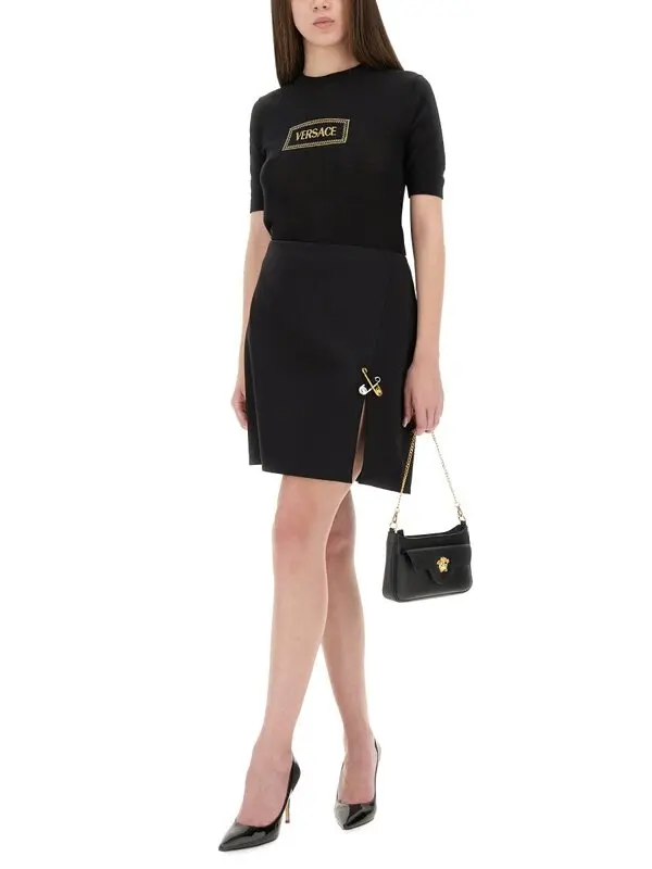 Versace Logo Knit T-shirt