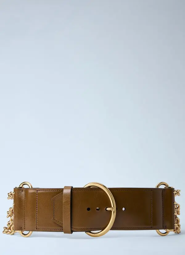 Chloé Chain Detail Wide Belt
