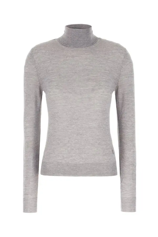 Saint Laurent Turtleneck Knit Top - Multicolor