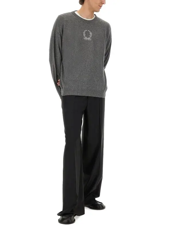 Moschino Wool And Cashmere Pullover - Gray