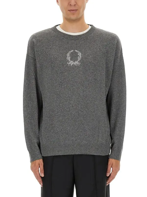 Moschino Wool And Cashmere Pullover - Gray