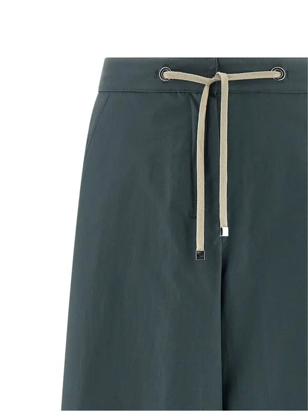 Max Mara S Mmgufo' Cotton Poplin Wide Leg Pants