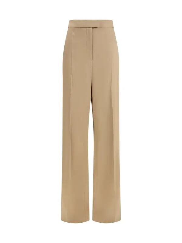 Valentino Garavani Tailored Elegance Pants In Double Stretch Duchesse - Cream