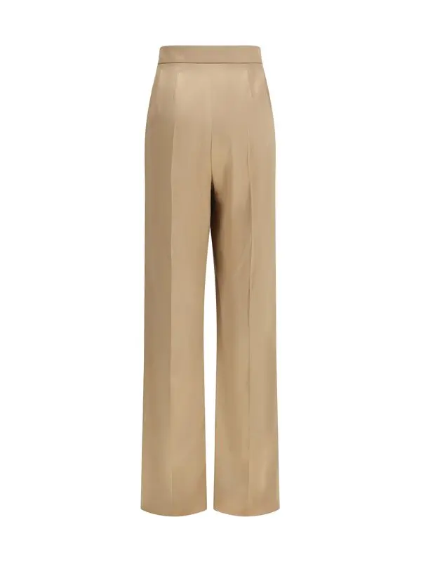 Valentino Garavani Tailored Elegance Pants In Double Stretch Duchesse - Cream