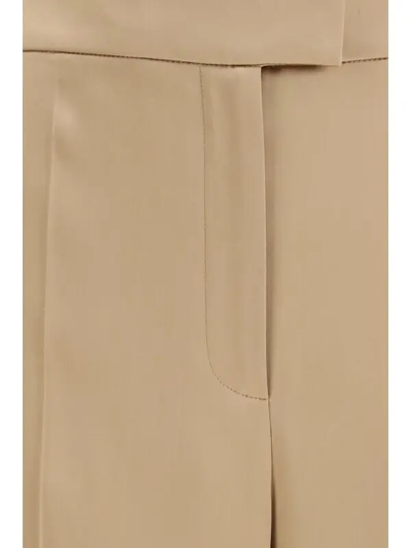Valentino Garavani Tailored Elegance Pants In Double Stretch Duchesse - Cream