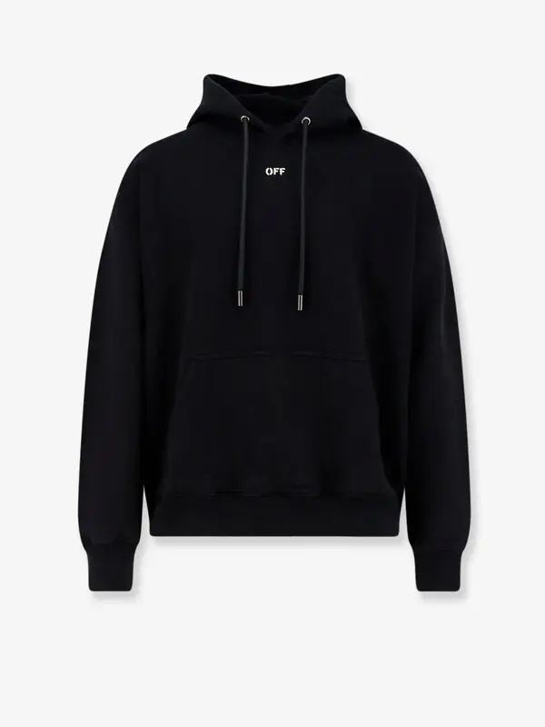Off-White Cotton Logo Hoodie