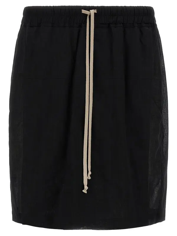 Rick Owens Kilt Shorts Bermuda - Black