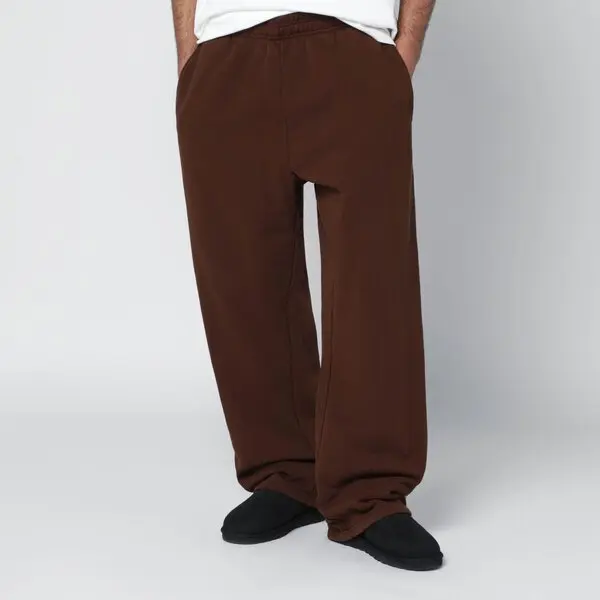 ENTIRE STUDIOS Dark Cotton Joggers - Brown