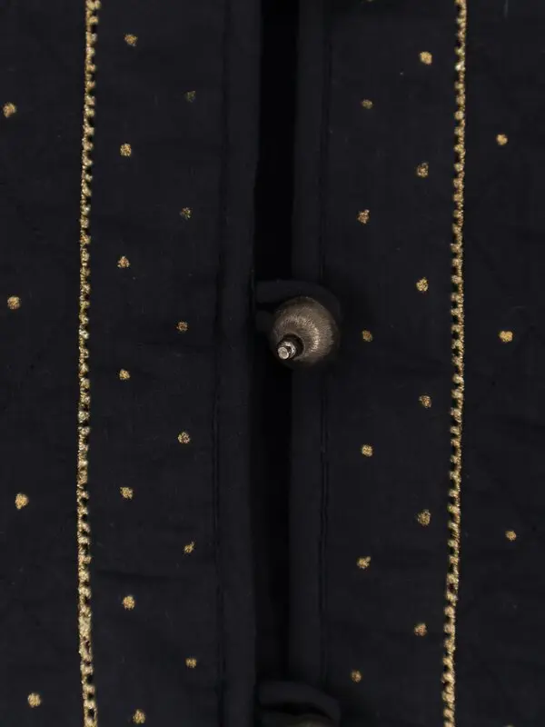 Isabel Marant Étoile Padded Quilted Vest With Lurex Trim