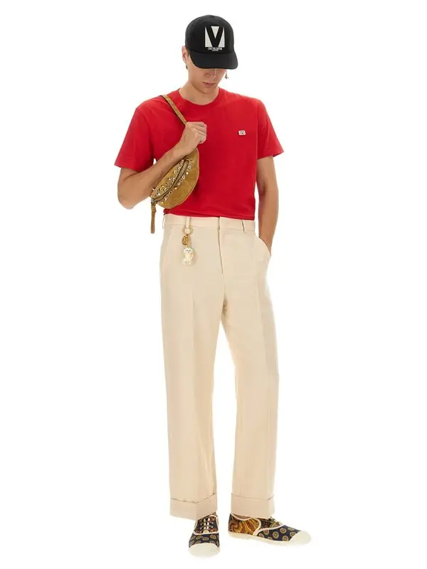 Valentino Garavani T-shirt With Signature Vlogo - Red