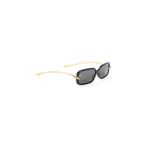 Bottega Veneta Knot Rectangular Sunglasses - Black
