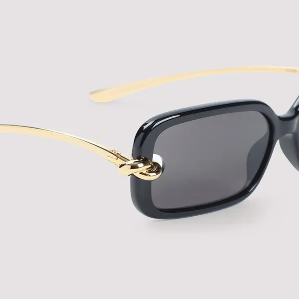 Bottega Veneta Knot Rectangular Sunglasses - Black