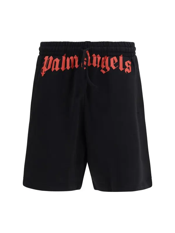 Palm Angels Waist Logo Sweatshorts