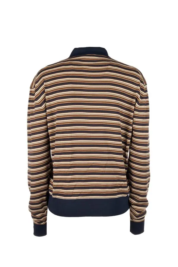 Miu Miu Striped Knit Polo