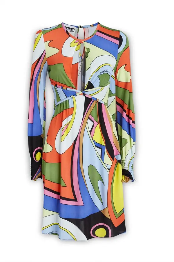 Moschino Printed Dress - Multicolor