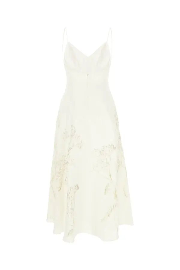 Alberta Ferretti Embroidered Midi Dress